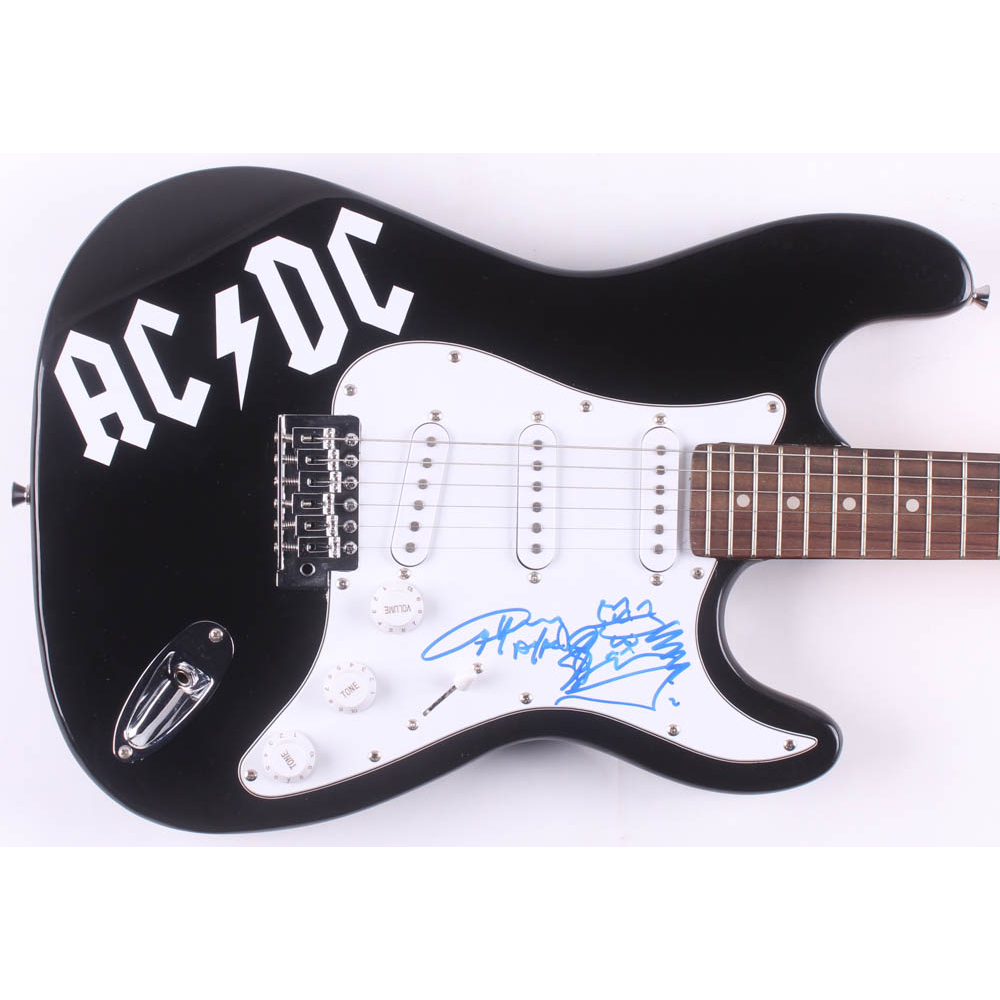 Angus Young Signed 39" AC/DC Electric Guitar with Hand-Drawn Sketch ...