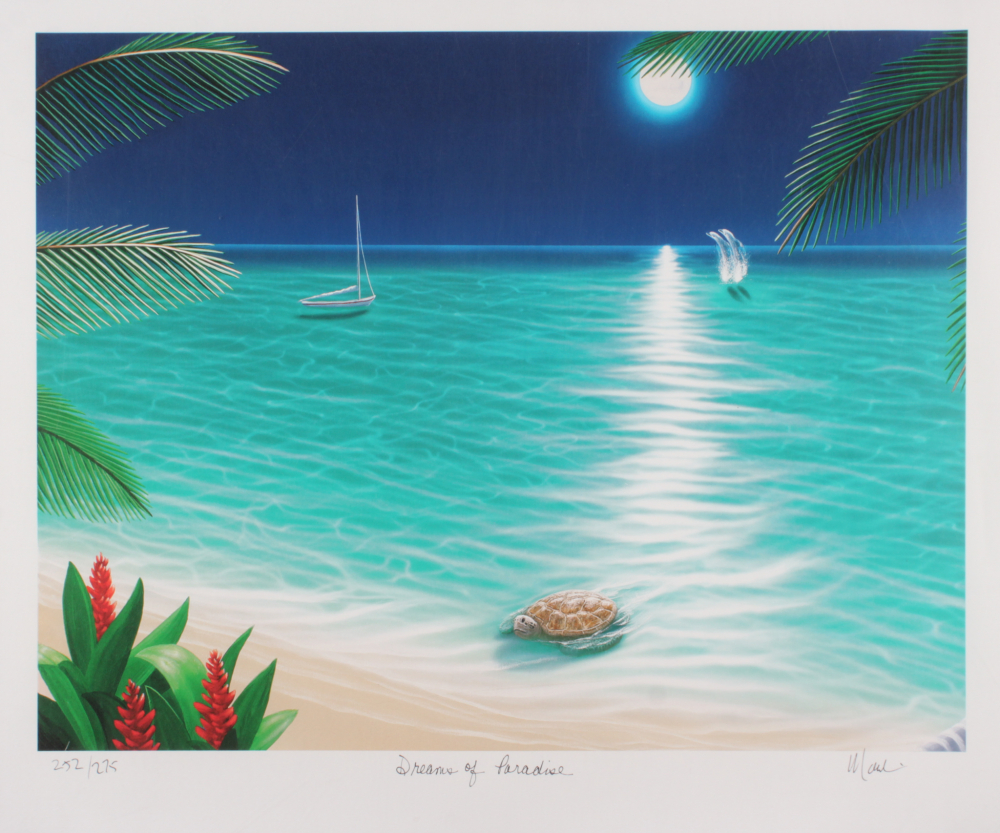 Dan Mackin - "Dreams of Paradise" Signed Limited Edition 20x24 Fine Art ...