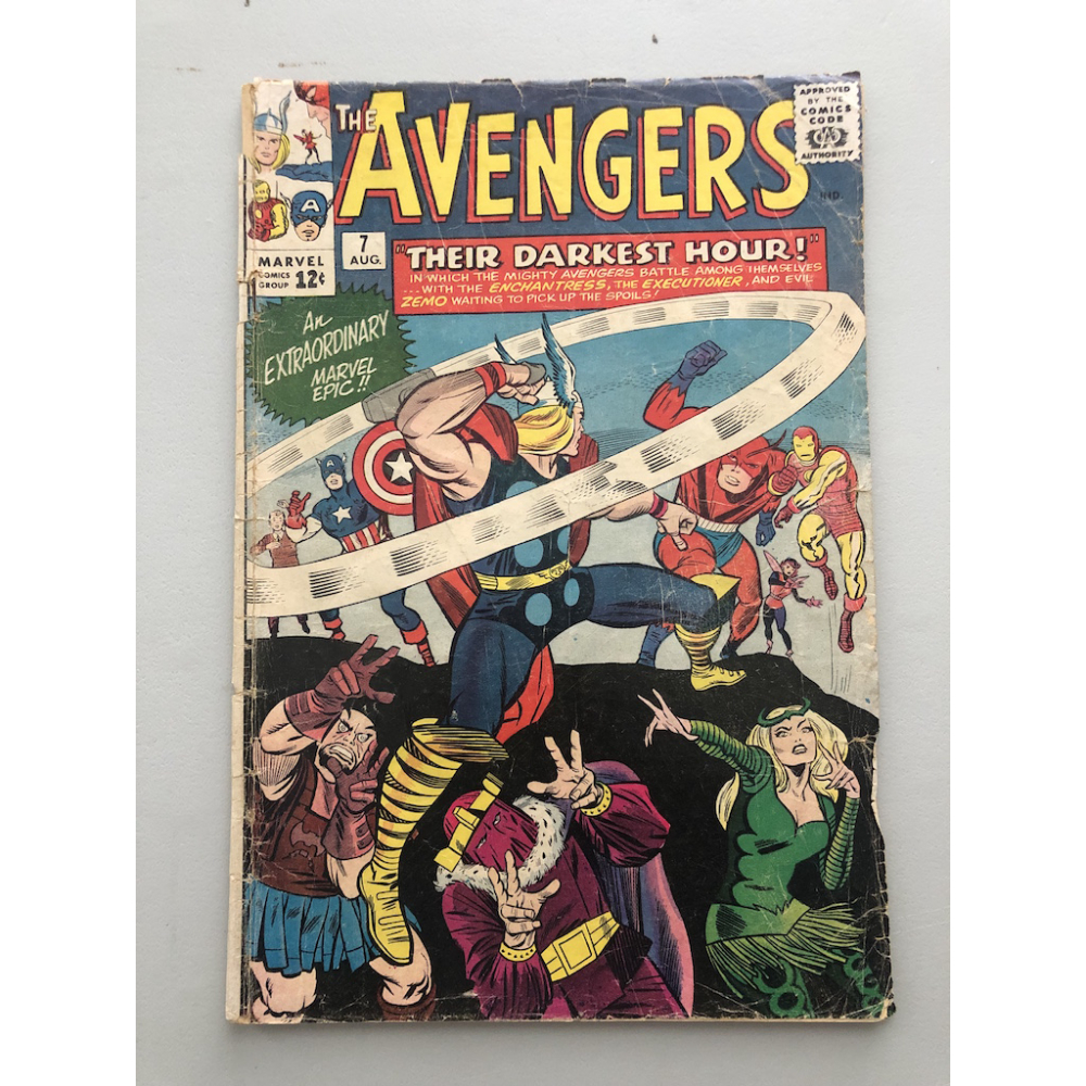 1964 "The Avengers" First Series Issue #7 Marvel Comic Book | Pristine ...