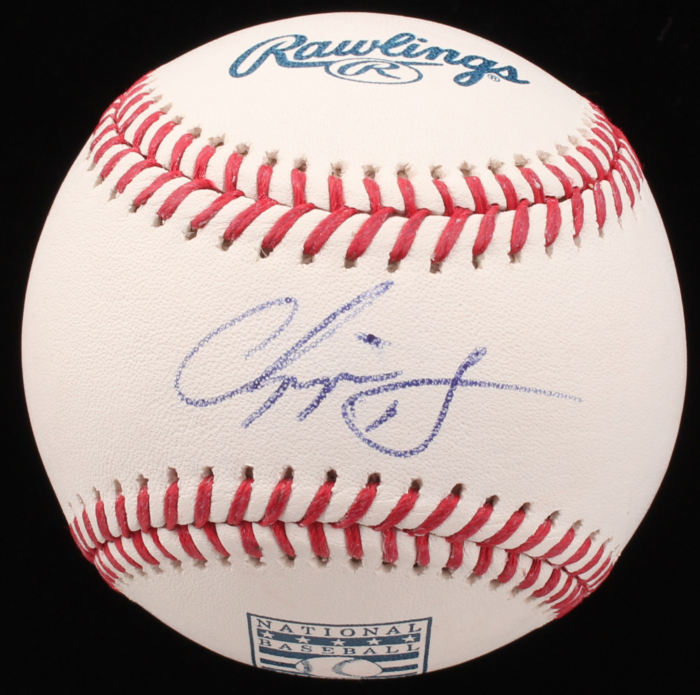 Chipper Jones Signed OML HOF Logo Baseball (JSA COA) | Pristine Auction