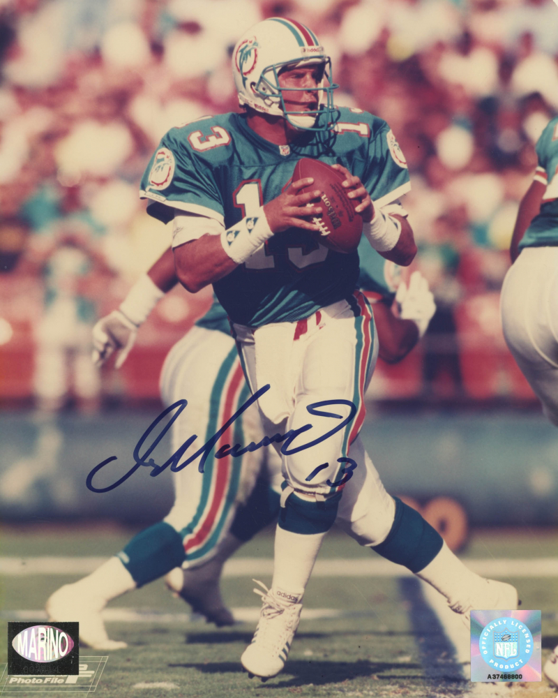 Dan Marino Signed Miami Dolphins 8x10 Photo (Marino Hologram ...
