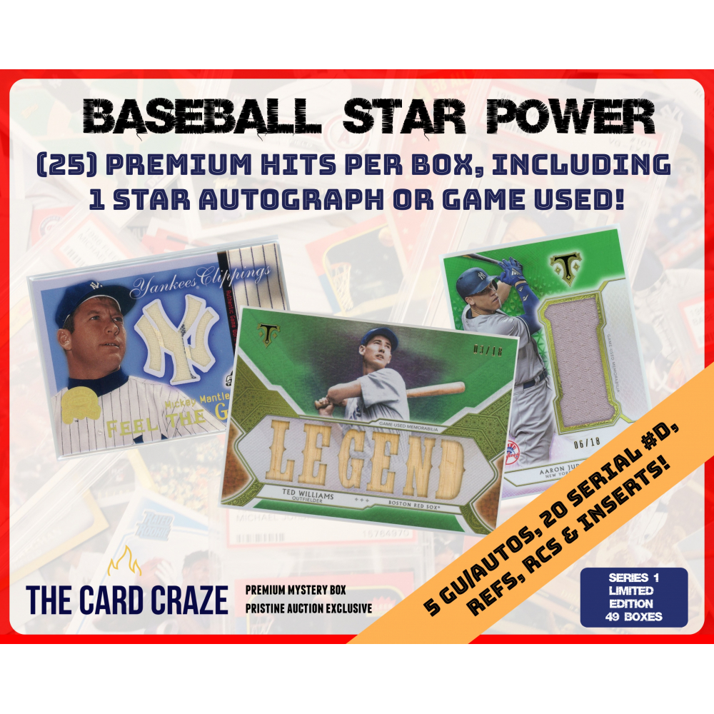The Card Craze ‘Baseball Star Power’ Premium Multi-Sport Mystery Box ...