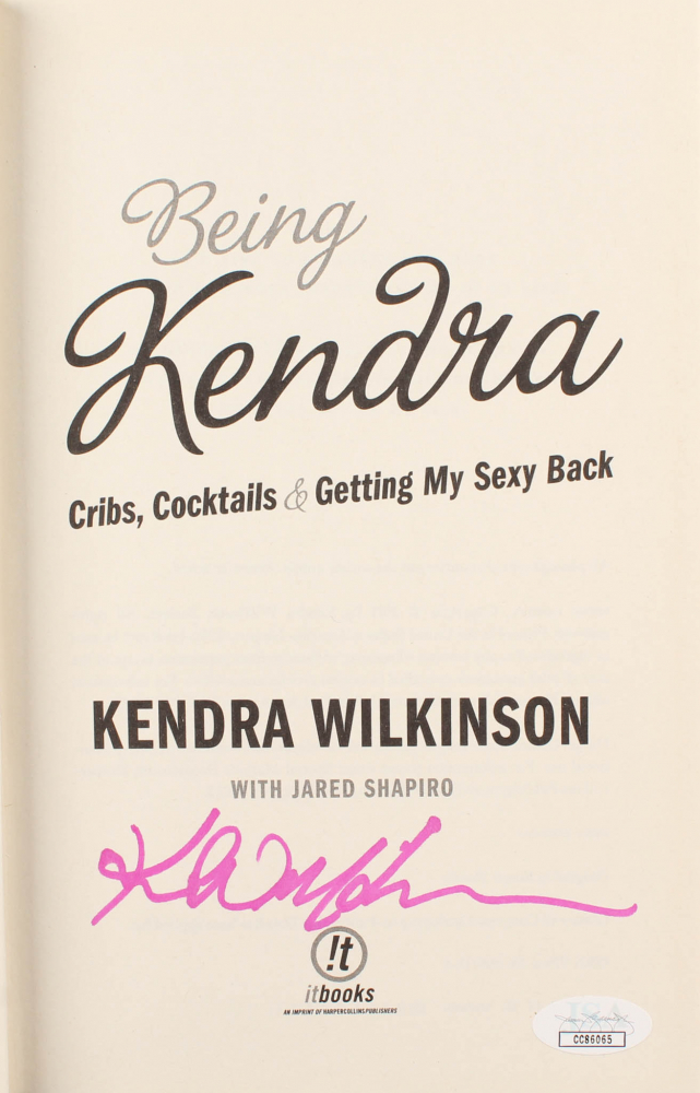 Lot of (6) Signed Hardcover Books with Kendra Wilkinson, Pam Grier ...