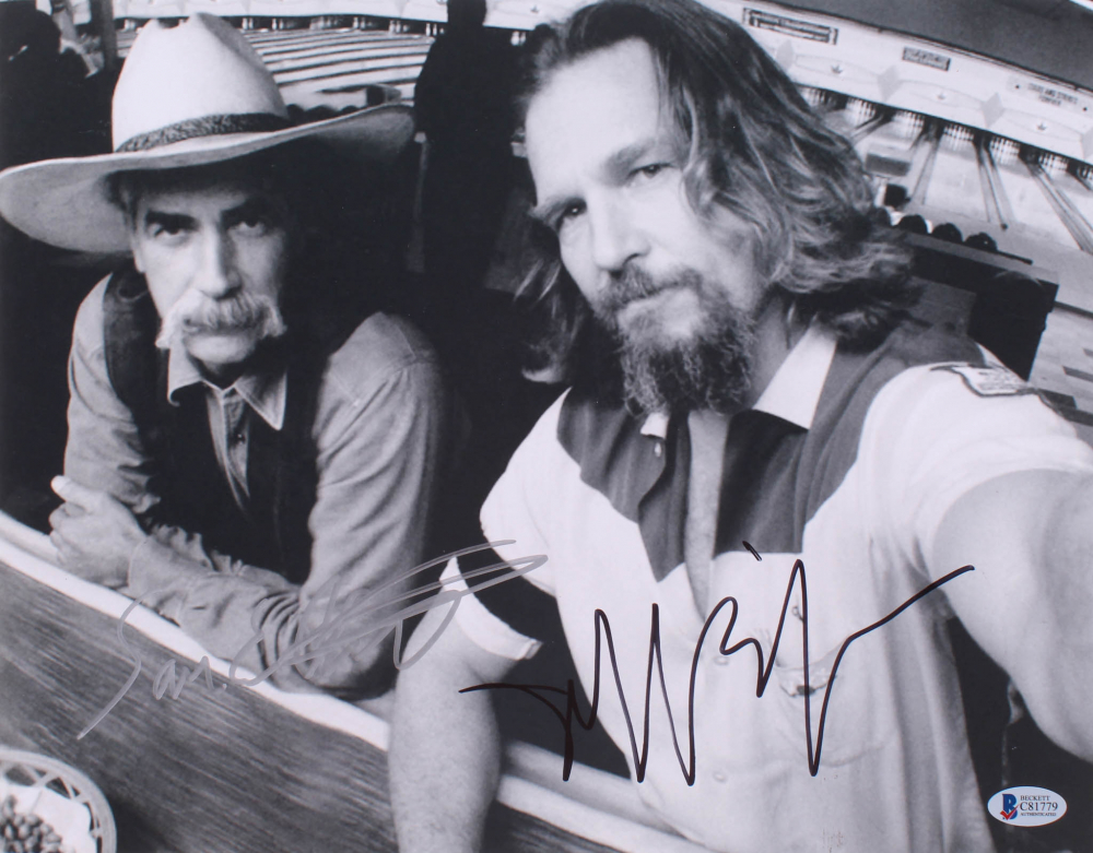 Jeff Bridges & Sam Elliott Signed "The Big Lebowski" 11x14 Photo ...