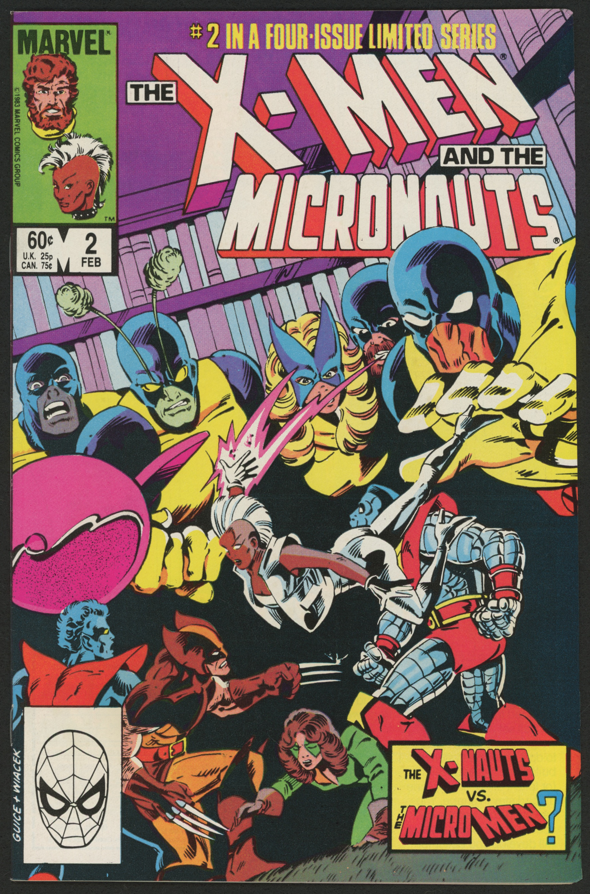 1984 "The X-Men and The Micronauts" Issue #2 Marvel Comic Book ...