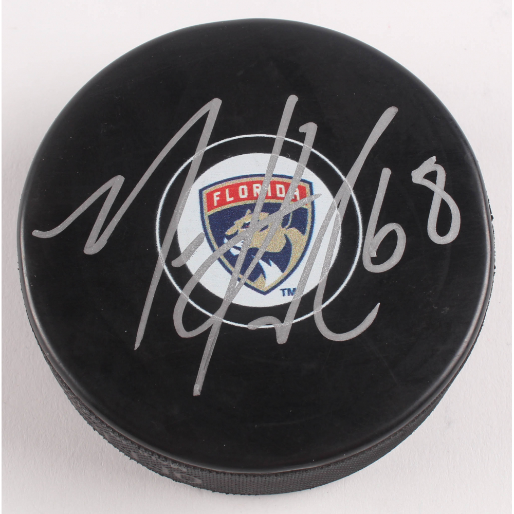 Mike Hoffman Signed Florida Panthers Logo Hockey Puck (JSA Hologram ...
