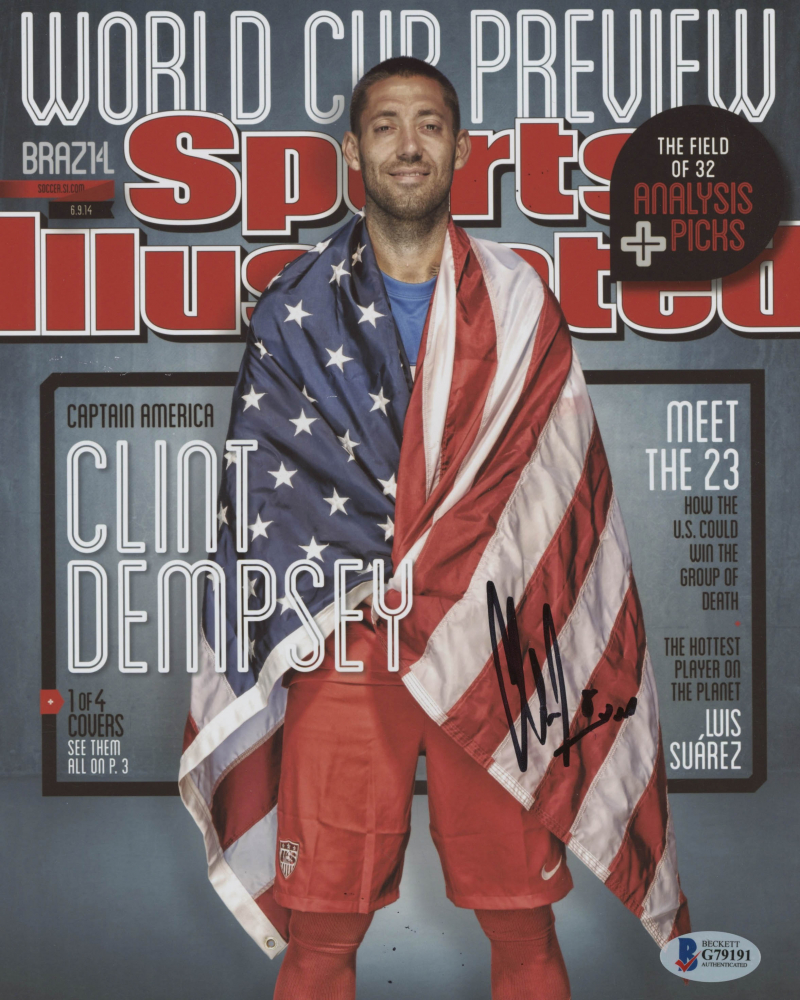 Clint Dempsey Signed Team USA 8x10 Photo (Beckett COA) | Pristine Auction