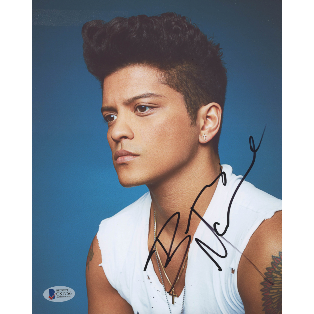 Bruno Mars Signed 8x10 Photo (Beckett COA) | Pristine Auction
