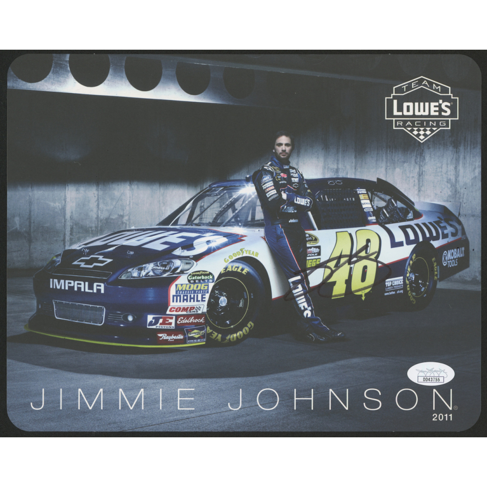 Jimmie Johnson Signed NASCAR 8x10 Print (JSA COA) | Pristine Auction