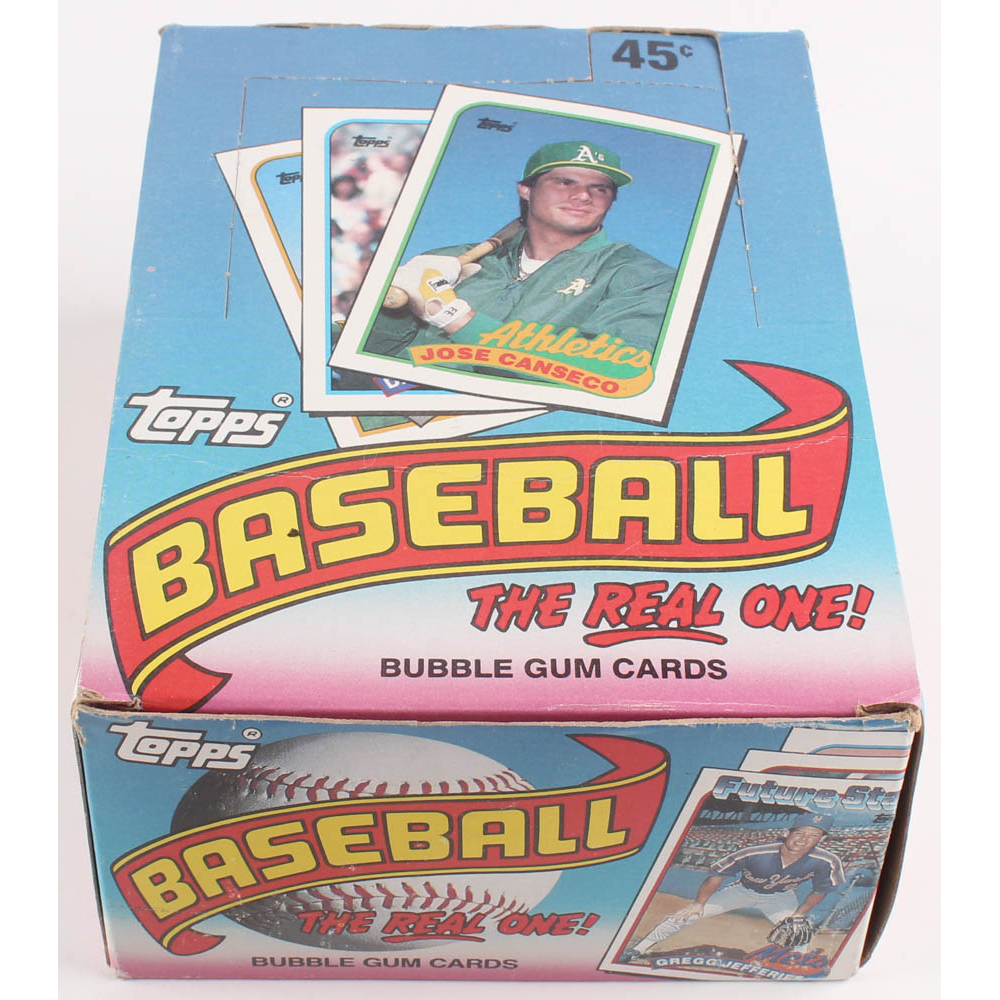 1989 Topps "The Real One" Bubble Gum Baseball Cards Box with (36) Packs ...