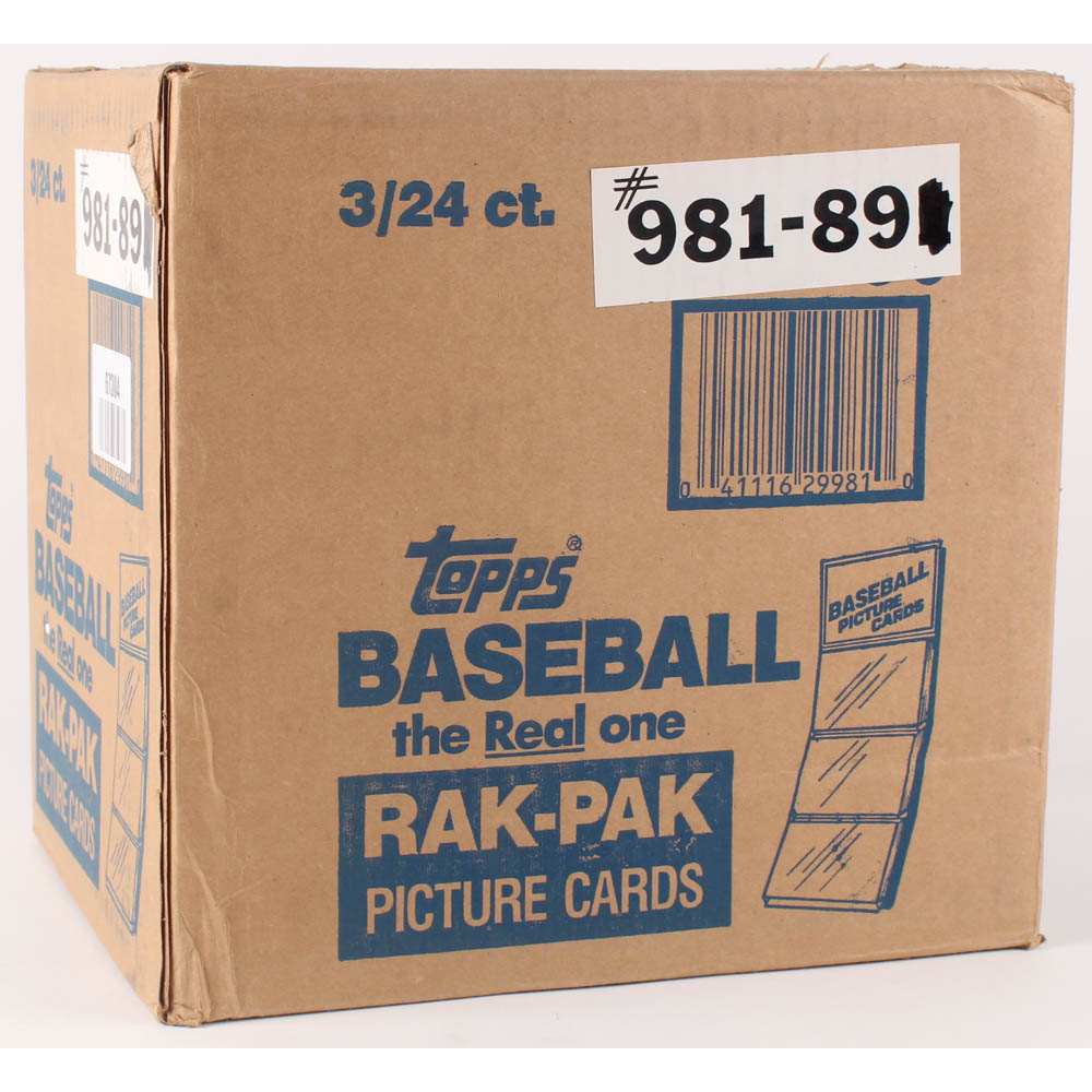 1989 Topps Rack Pack Picture Cards Unopened Case of (3) Boxes ...
