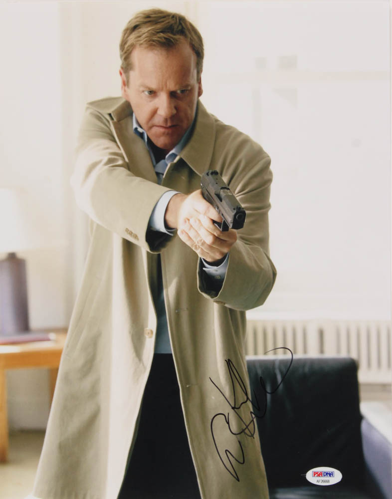 Kiefer Sutherland Signed "24" 11x14 Photo (PSA COA) | Pristine Auction