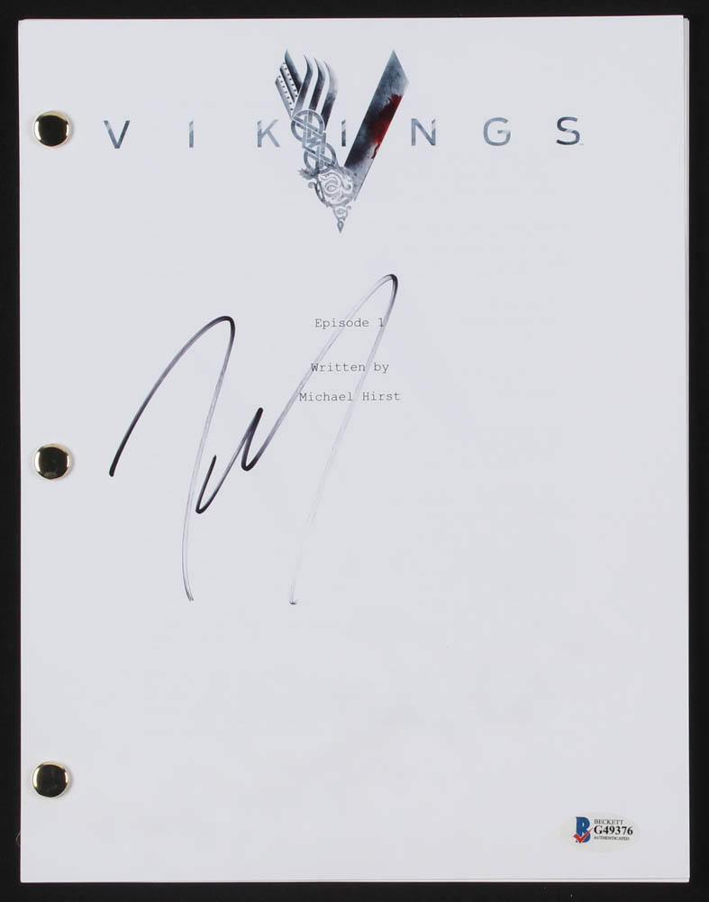Travis Fimmel Signed "Vikings" Pilot Script (Beckett COA) | Barnebys