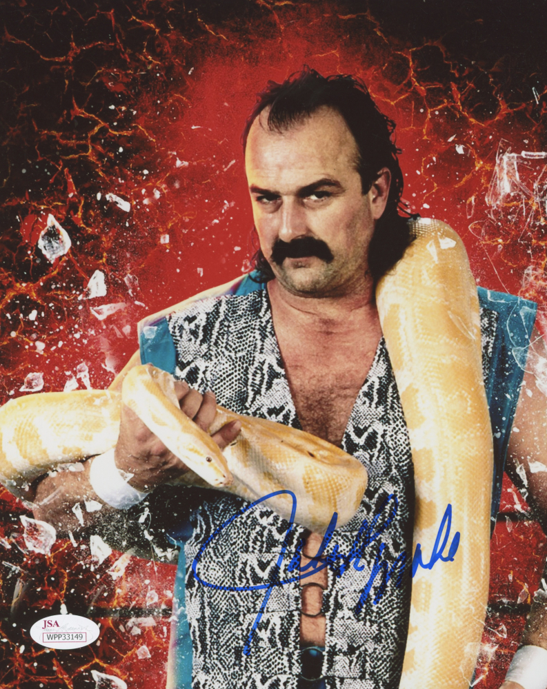 Jake "The Snake" Roberts Signed WWE 8x10 Photo (JSA COA) | Pristine Auction