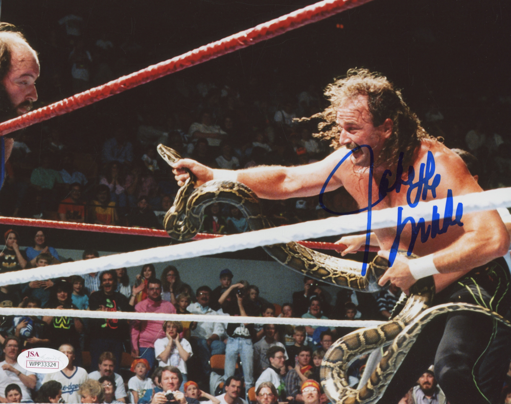 Jake "The Snake" Roberts Signed WWE 8x10 Photo (JSA COA) | Pristine Auction