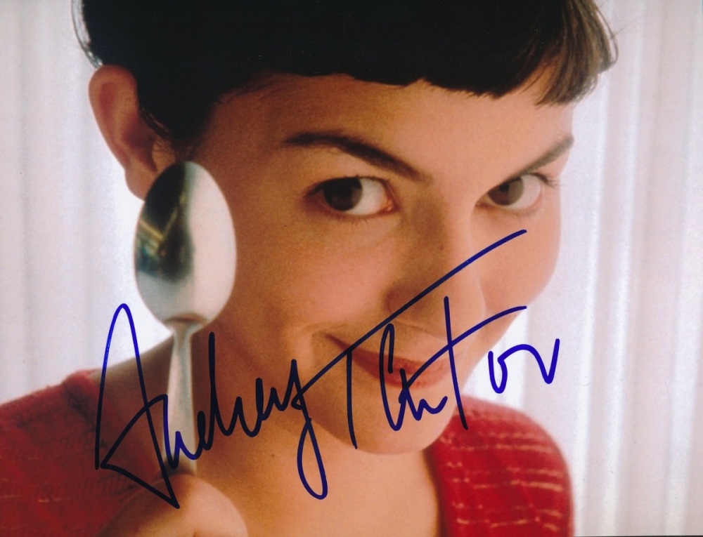 Audrey Tautou Signed "Amelie" 8x10 Photo (Iconographs COA) | Pristine ...