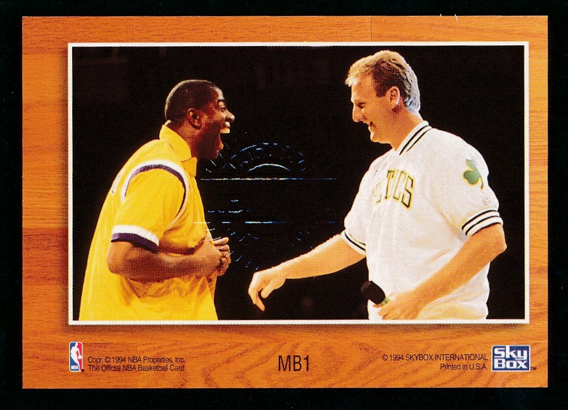 1993-94 Hoops #MB1A Magic Johnson /Larry Bird Dual Autograph | Pristine ...