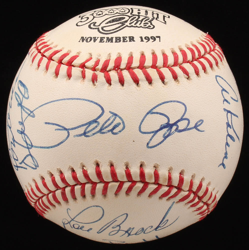 LE 3,000 Hit Club ONL Baseball Signed by (12) With Lou Brock, Rod Carew ...
