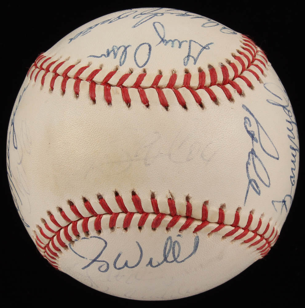 1991 Atlanta Braves ONL Baseball Signed by (27) with John Smoltz, Tom ...