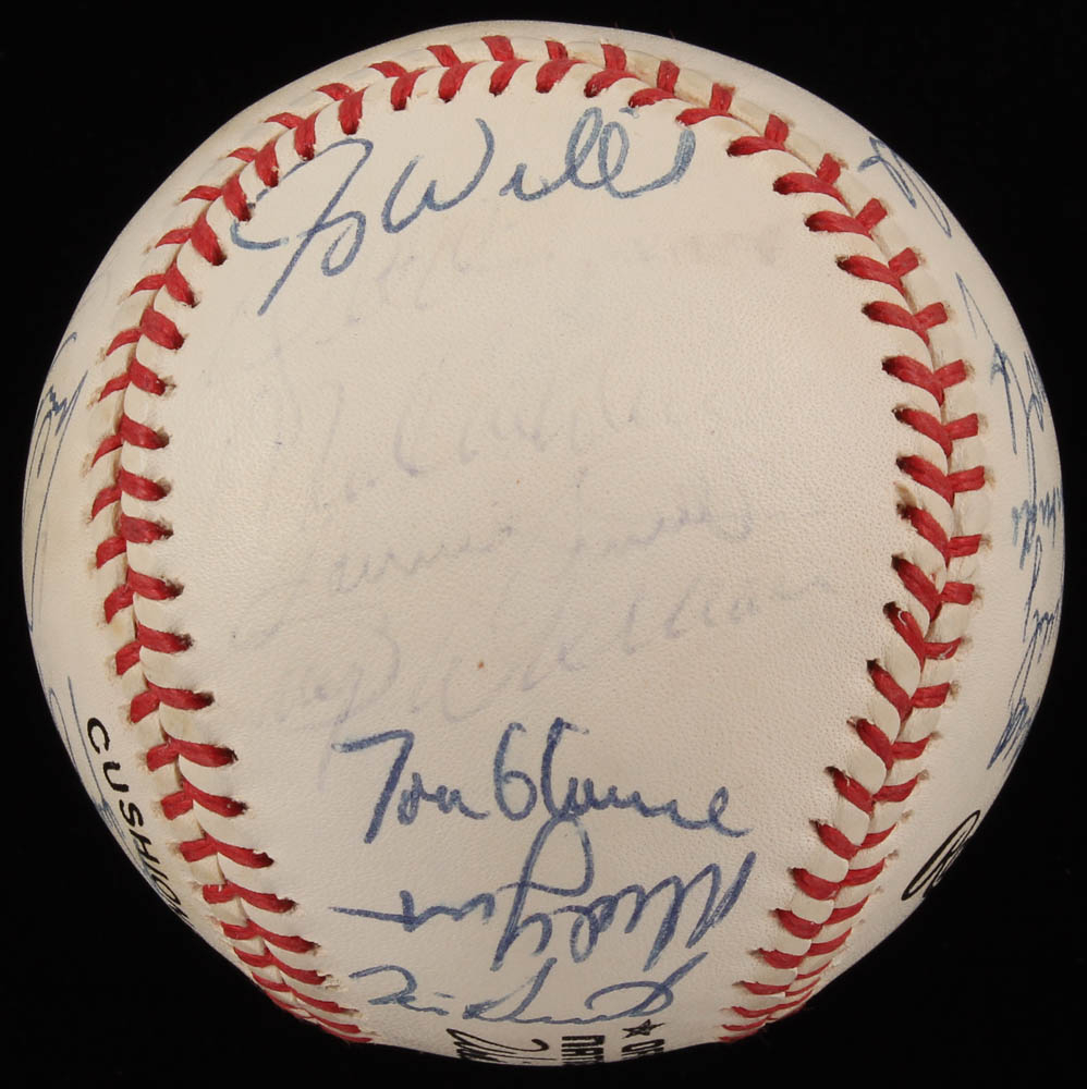 1991 Atlanta Braves ONL Baseball Signed by (27) with John Smoltz, Tom ...