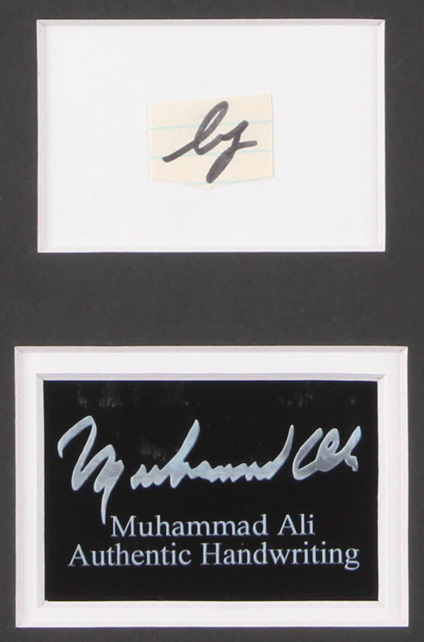 Muhammad Ali 16.25x20.25 Custom Matted Cut Display with (1) Hand ...