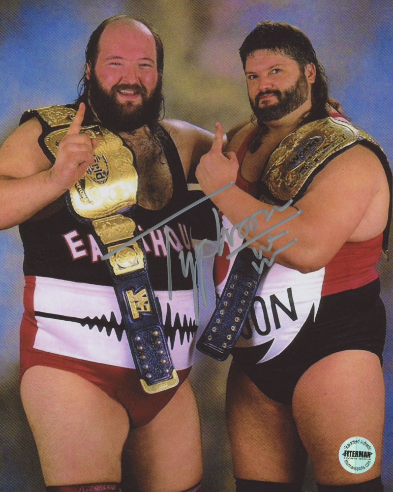 Typhoon Signed WWF 8x10 Photo (Fiterman Sports Hologram) | Pristine Auction