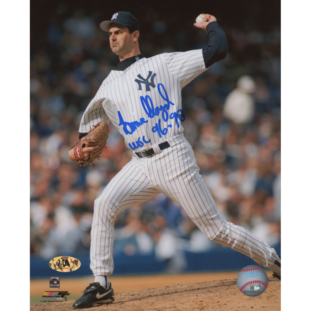 Graeme Lloyd Signed New York Yankees 8x10 Photo Inscribed "WSC 96-98 ...