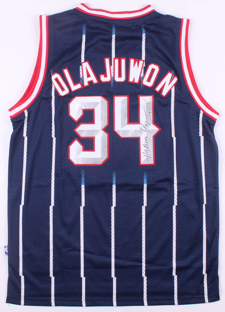 Hakeem Olajuwon Signed Houston Rockets Jersey (Fiterman Hologram ...