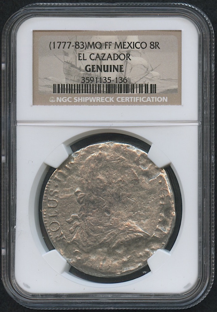 1777-83 MO FF Spanish Colonial 8 Reales Silver Shipwreck Coin from the ...