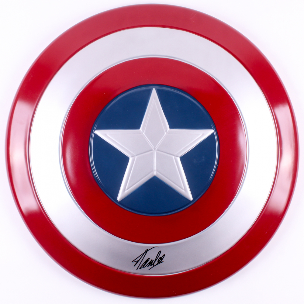 Stan Lee Signed "Captain America" Marvel Full-Size Replica Plastic ...