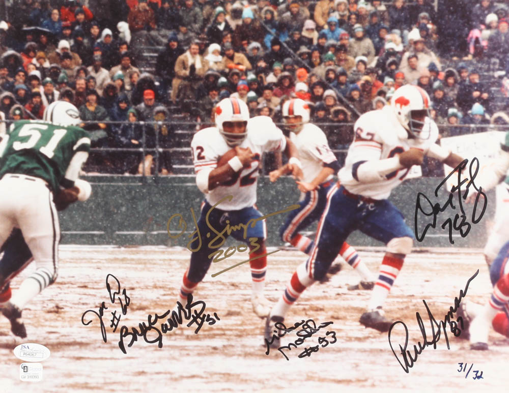Buffalo Bills 11x14 Photo Signed by (6) with O.J. Simpson, Dave Foley ...