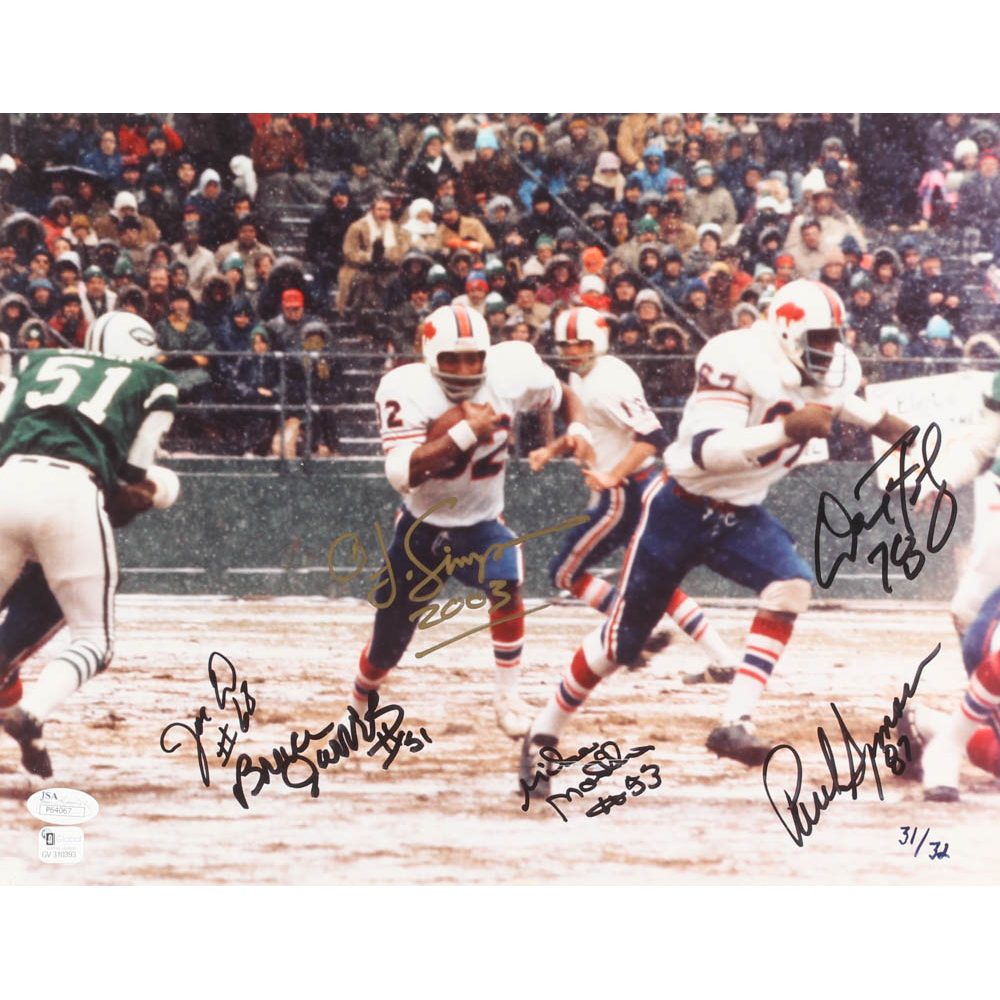 Buffalo Bills 11x14 Photo Signed by (6) with O.J. Simpson, Dave Foley ...