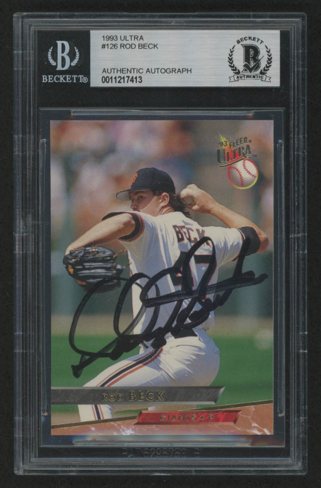 Rod Beck Signed 1993 Ultra #126 (BGS Encapsulated) | Pristine Auction