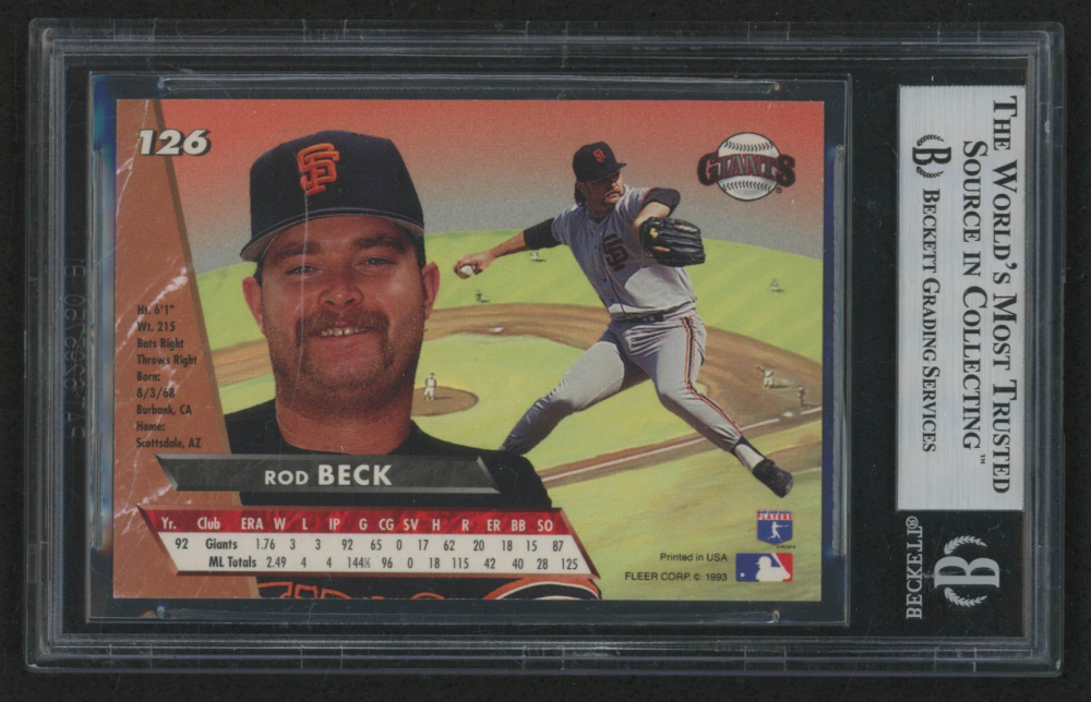 Rod Beck Signed 1993 Ultra #126 (BGS Encapsulated) | Pristine Auction