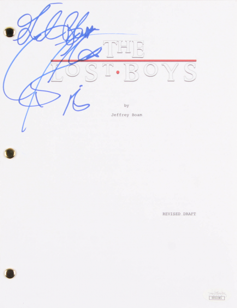 Corey Feldman Signed "The Lost Boys" Full Movie Script Inscribed "Love ...