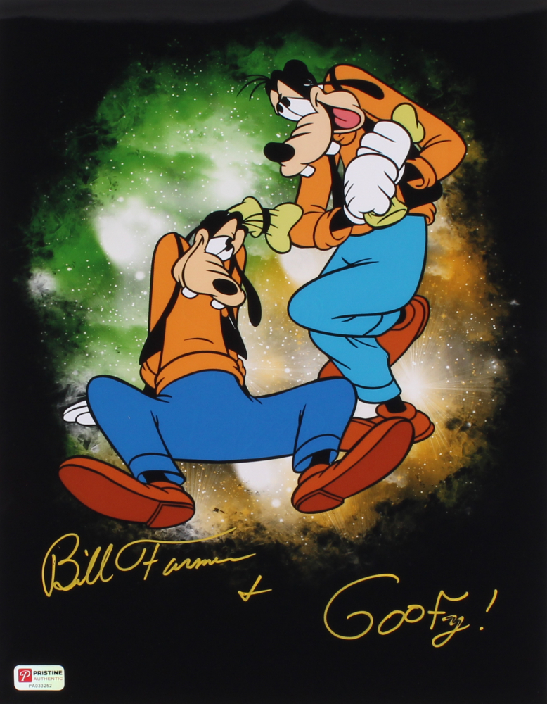 Bill Farmer Signed & Inscribed "Goofy!" Disney 11x14 Photo (PA COA ...