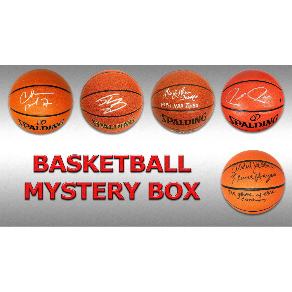 Schwartz Sports Basketball Superstar Signed Mystery Box Basketball ...