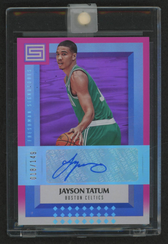 2017-18 Panini Status Freshman Signatures #3 Jayson Tatum | Pristine ...
