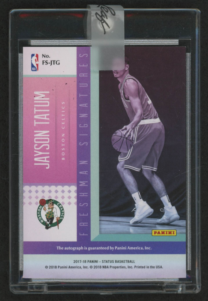 2017-18 Panini Status Freshman Signatures #3 Jayson Tatum | Pristine ...