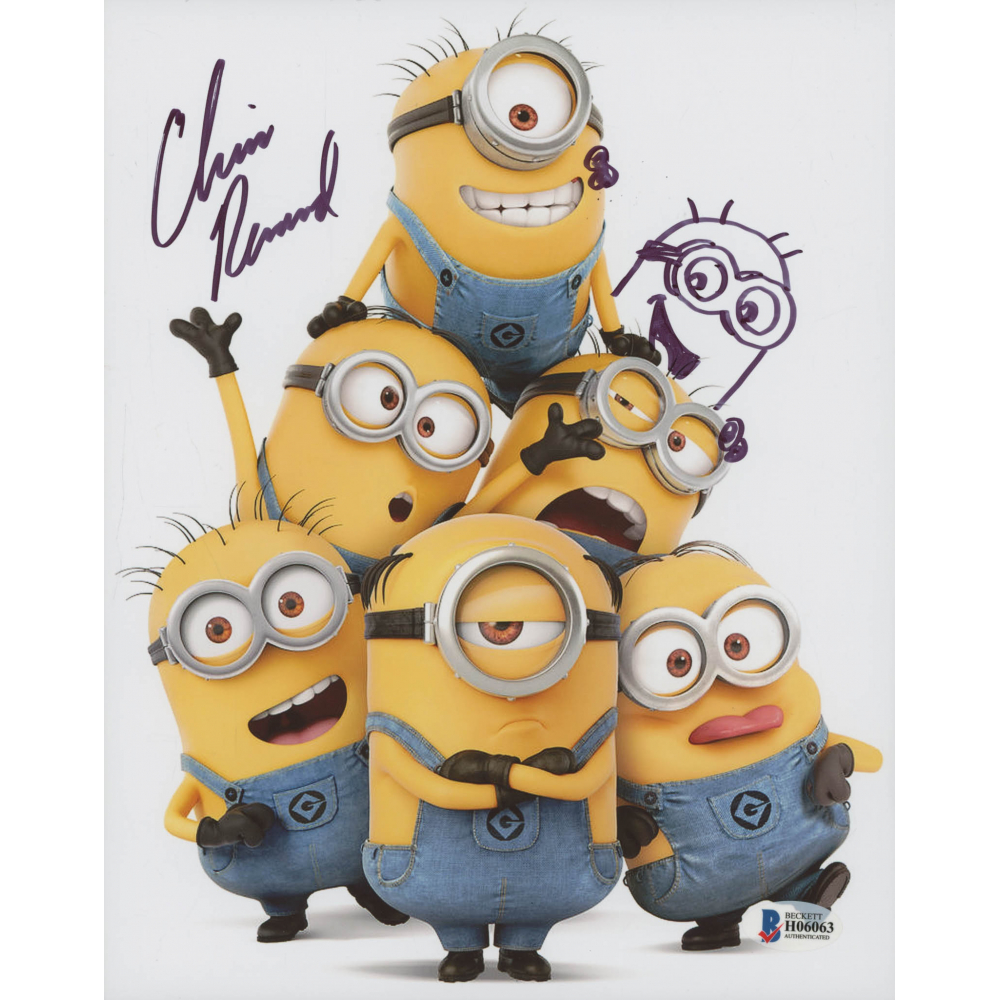 Chris Renaud Signed "Minions" 8x10 Photo With Sketch (Beckett COA ...