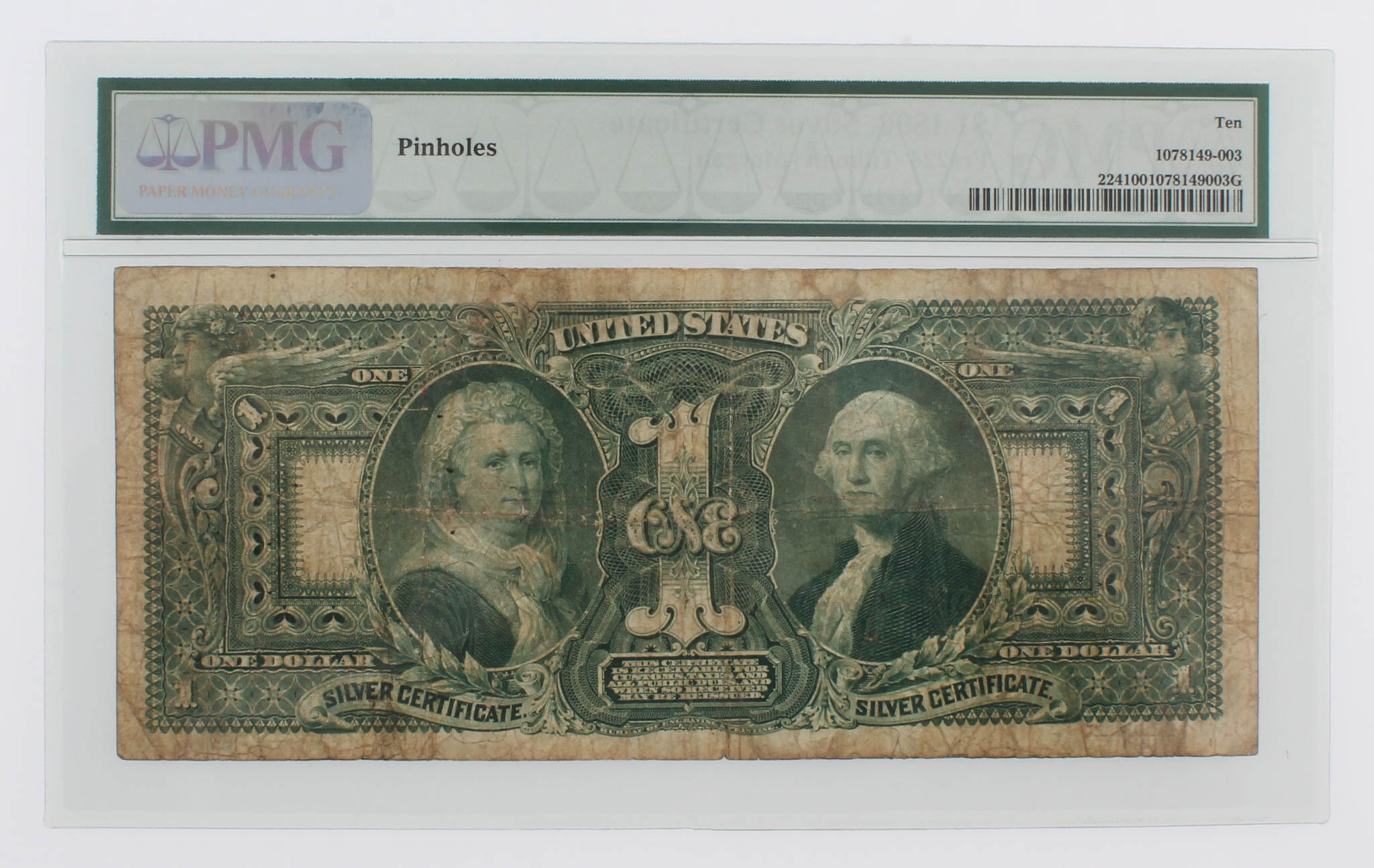 1896 $1 One Dollar "Educational Series" U.S. Silver Certificate Large ...