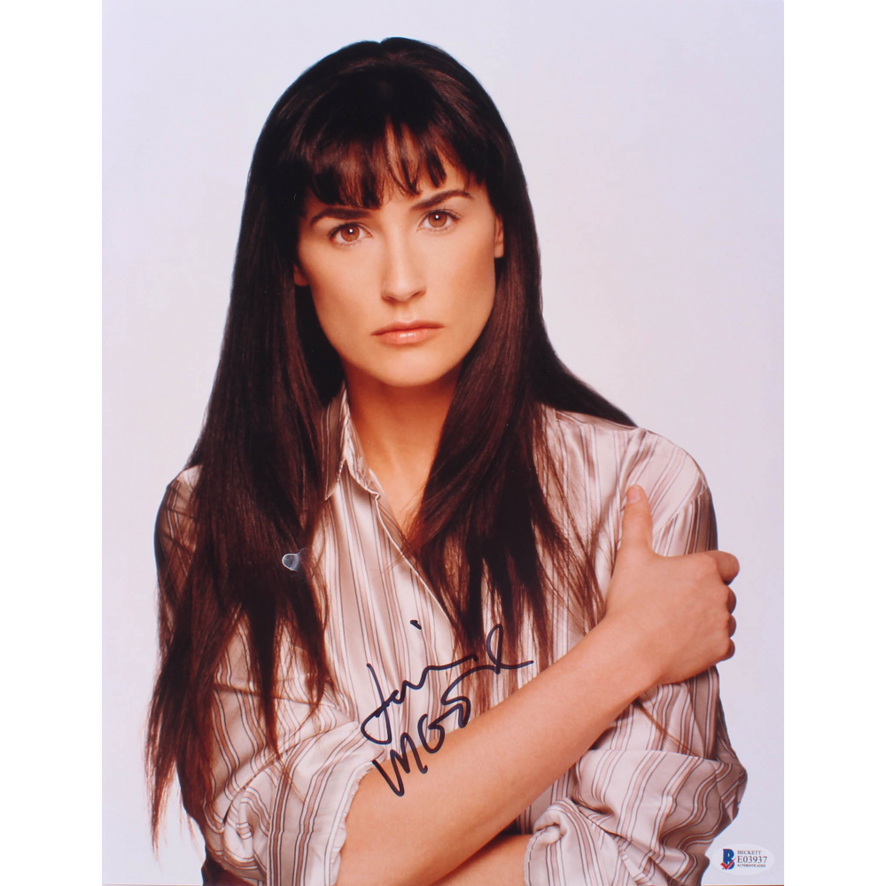 Demi Moore Signed 11x14 Photo (Beckett COA) | Pristine Auction