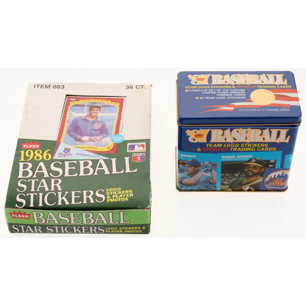 1986 Fleer Baseball Cards With (36) Wax Packs With 1987 Fleer Baseball 