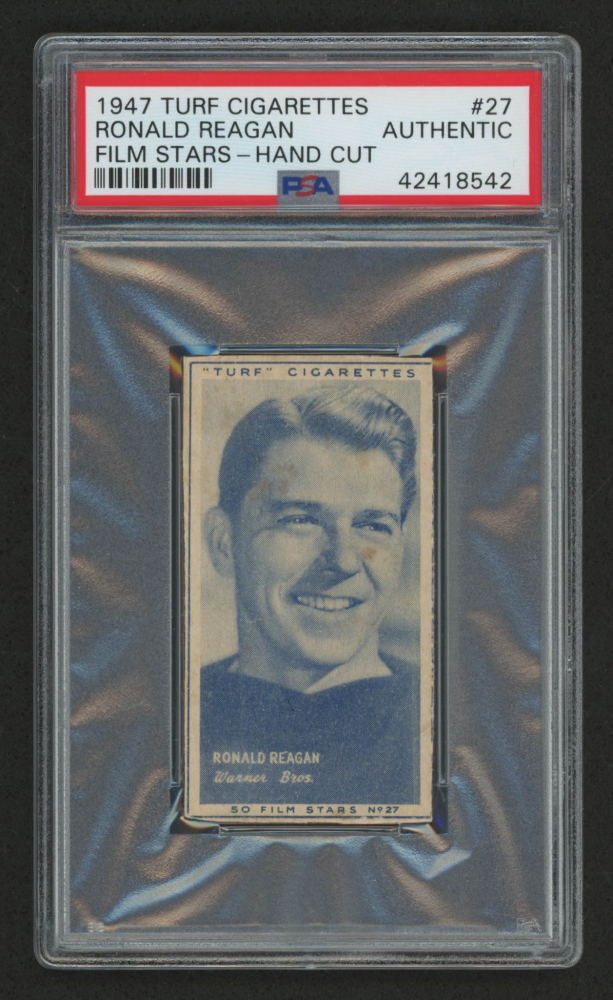1947 Turf Cigarettes #27 Ronald Reagan Notre Dame "The Gipper" Film ...