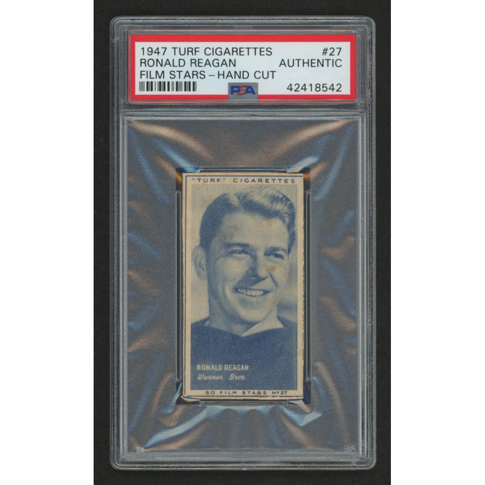 1947 Turf Cigarettes #27 Ronald Reagan Notre Dame "The Gipper" Film ...
