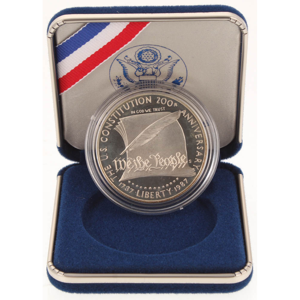 1987-S United States Constitution Bicentennial Commemorative Silver ...