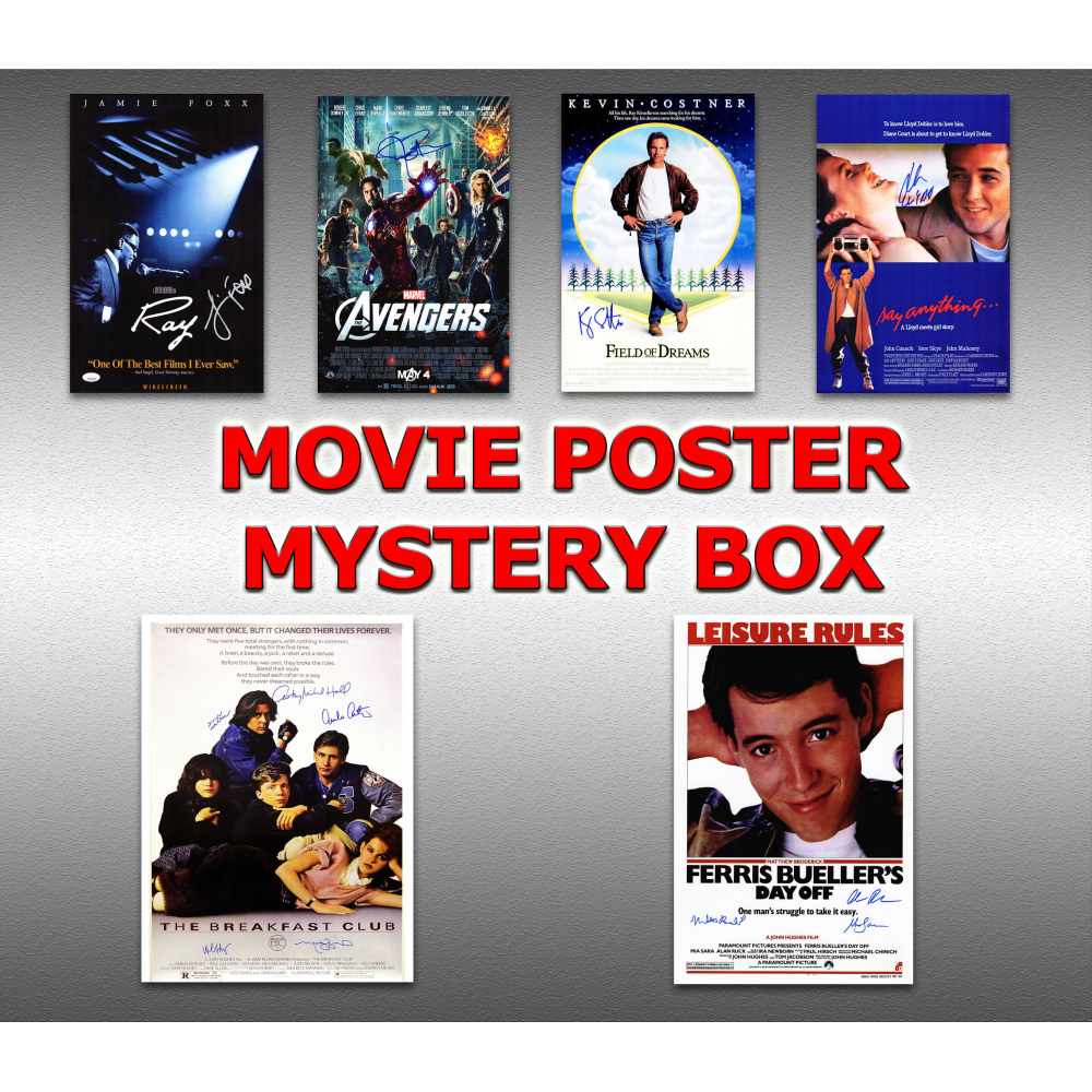 Hollywood Classic Movies Signed 11x17 Movie Posters Mystery Box ...