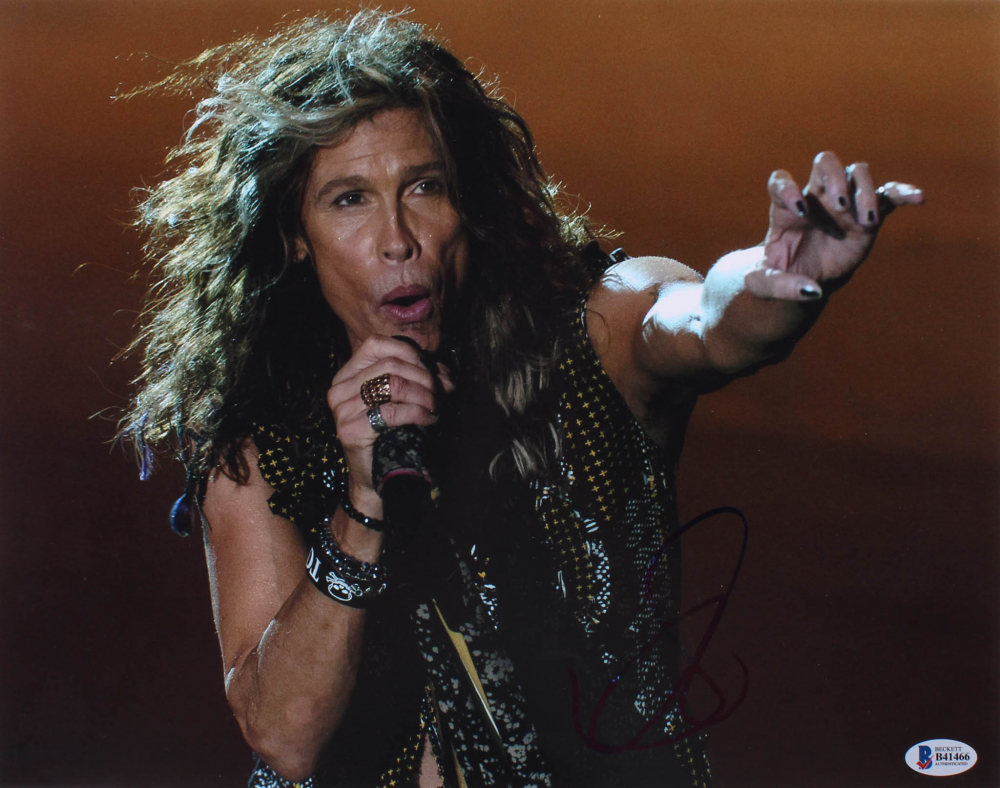 Steven Tyler Signed 11x14 Photo (Beckett Hologram) | Pristine Auction