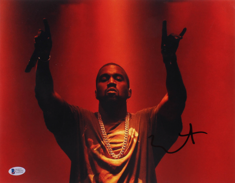 Kanye West Signed 11x14 Photo (Beckett COA) | Pristine Auction