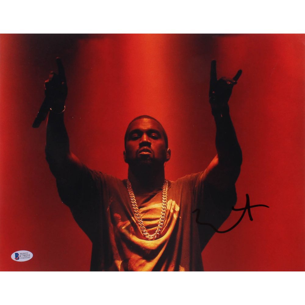 Kanye West Signed 11x14 Photo (Beckett COA) | Pristine Auction